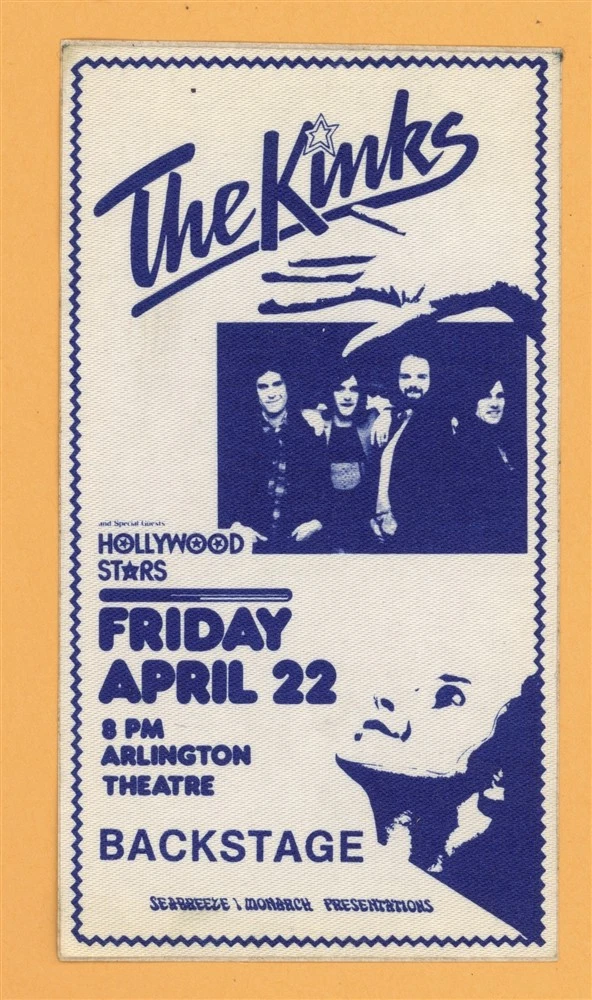 The Kinks 1975 Soap Opera Concert Tour Backstage Pass | Autographia