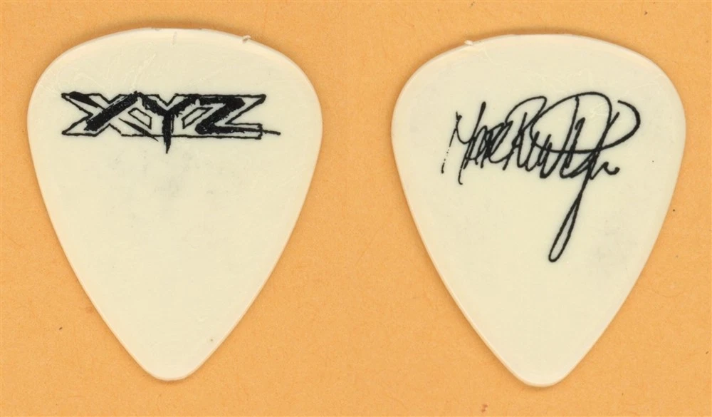 XYZ Marc Diglio Vintage Guitar Pick - 1989 XYZ Tour | Autographia