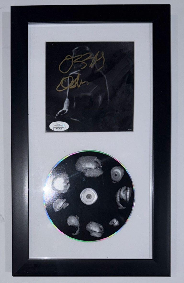 Ozzy Osbourne REAL hand SIGNED Ozzmosis CD Framed Display JSA COA Black ...