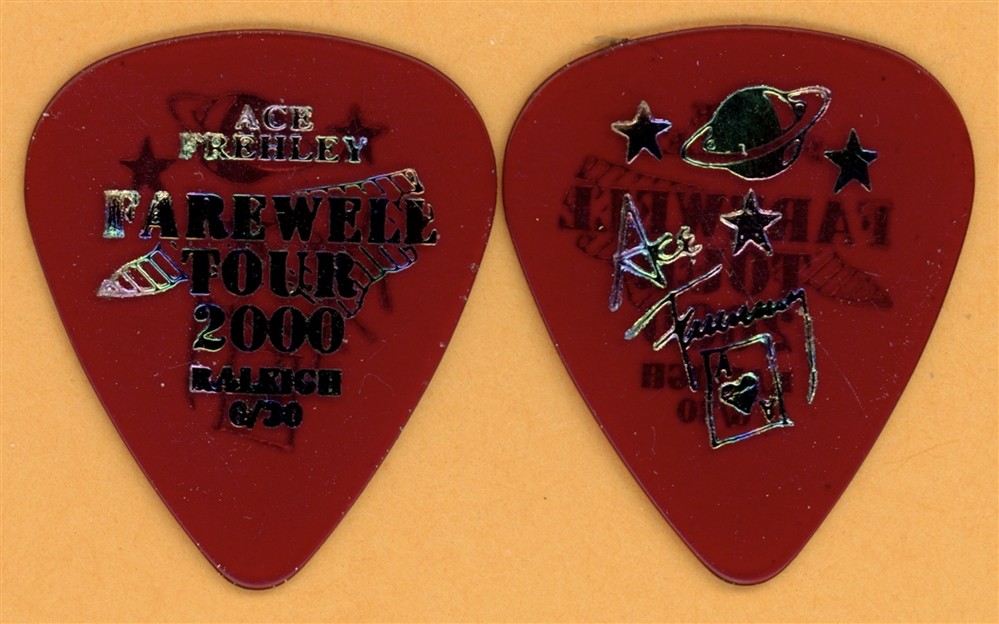 KISS 2000 Farewell Tour Ace Frehley Vintage Guitar Pick - Raleigh, NC ...