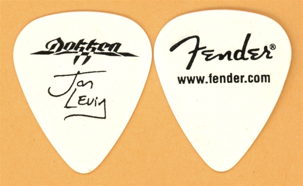 Dokken Jon Levin Vintage Guitar Pick - 2005 Hell To Pay Tour | Autographia