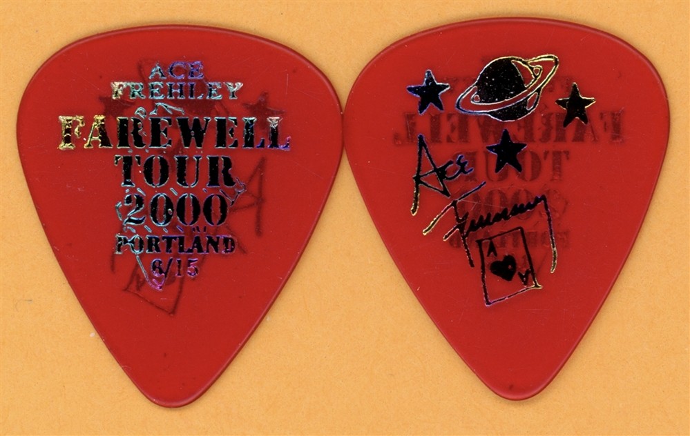 KISS 2000 Farewell Tour Ace Frehley Vintage Guitar Pick - Portland, ME ...