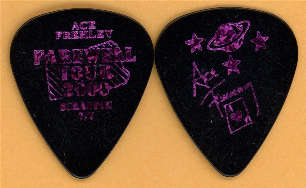 KISS 2000 Farewell Tour Ace Frehley Vintage Guitar Pick - Scranton, PA ...
