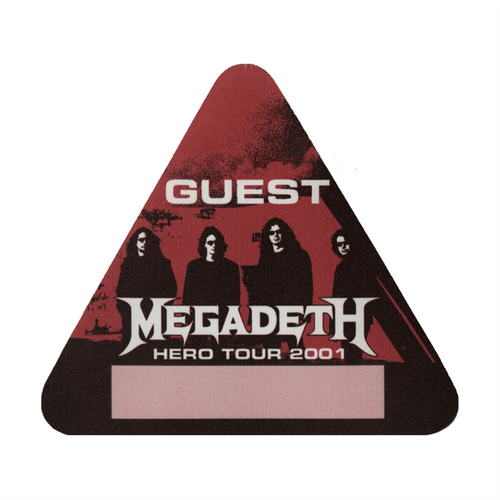 Megadeth 2001 The World Needs a Hero Concert Tour Backstage Pass ...