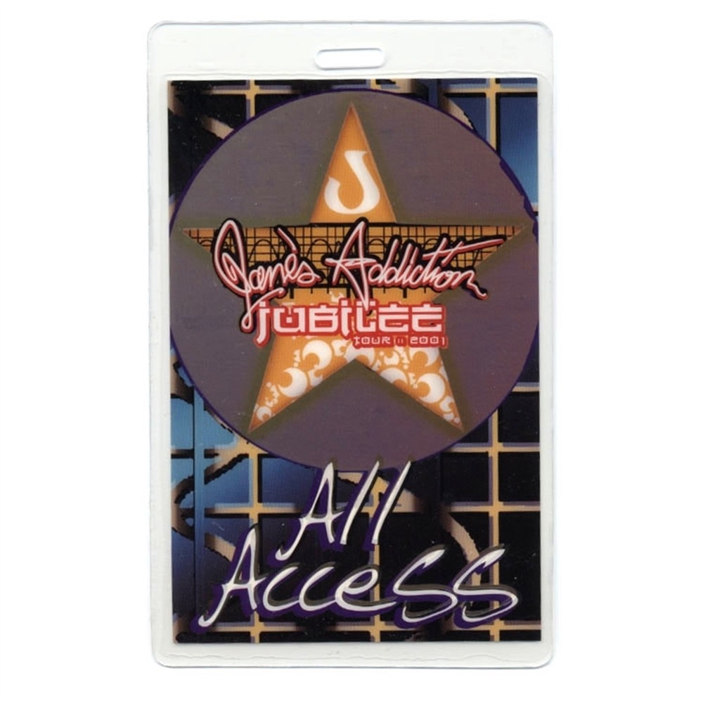 Jane's Addiction 2001 Jubilee Tour Concert Laminated Backstage Pass ...