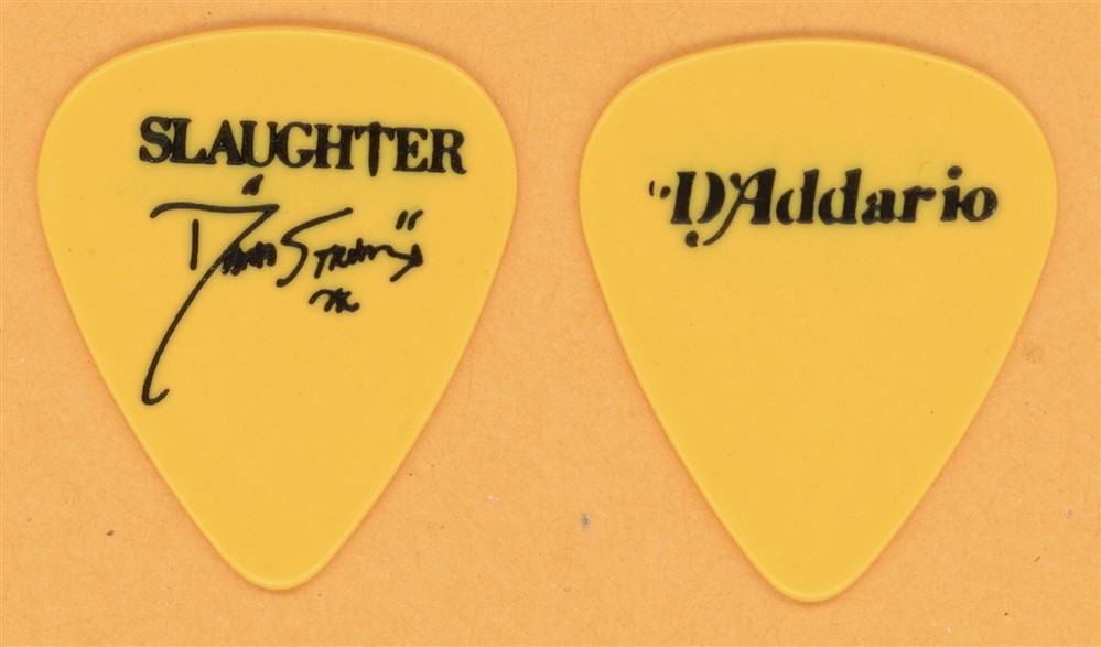 Slaughter Dana Strum Vintage Guitar Pick - 1995 Fear No Evil Tour ...