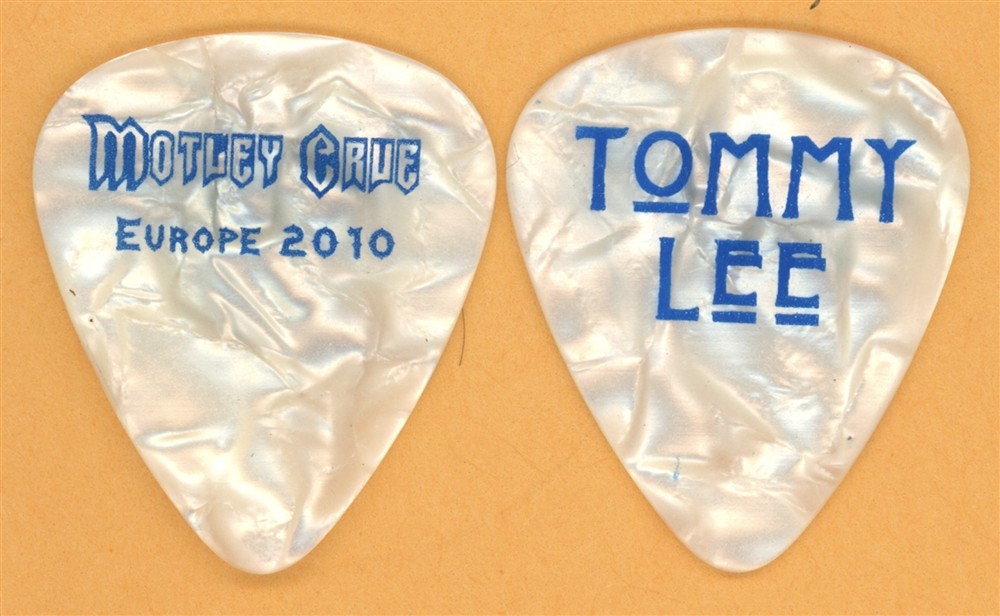 Motley Crue Tommy Lee Vintage Guitar Pick - 2010 Europe Tour | Autographia
