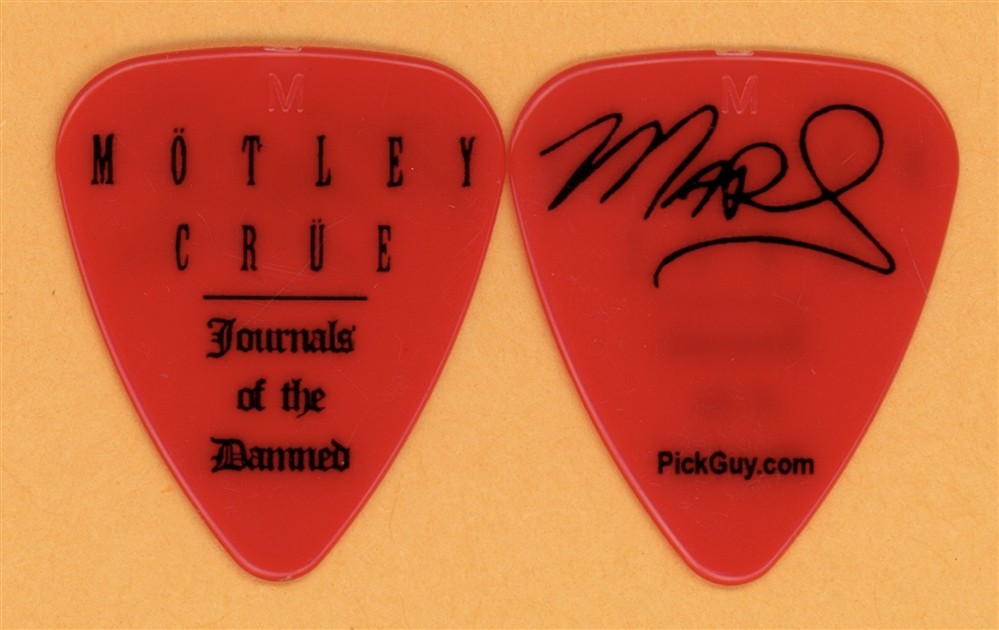 Motley Crue Mick Mars Vintage Guitar Pick - 2009 Journals of the Damned ...