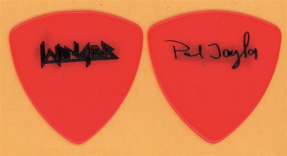 Winger Paul Taylor Vintage Guitar Pick - 1990 Heart of the Young Tour ...