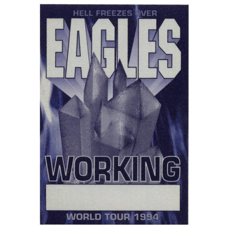 The Eagles 1994 Hell Freezes Over Concert Tour Working Backstage Pass ...