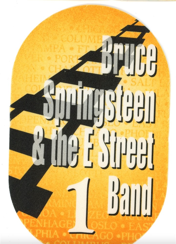 BRUCE SPRINGSTEEN 1999 Reunion Tour Satin Backstage Pass Night 1 Oval ...