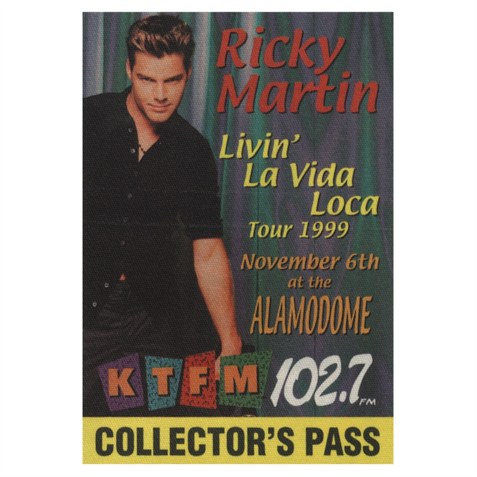 Ricky Martin 1999 Livin La Vida Loca Concert Tour Collectors Pass ...