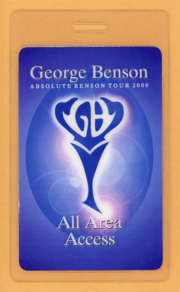 George Benson 2000 Absolute Benson Tour AAA Laminated Backstage Pass | Autographia