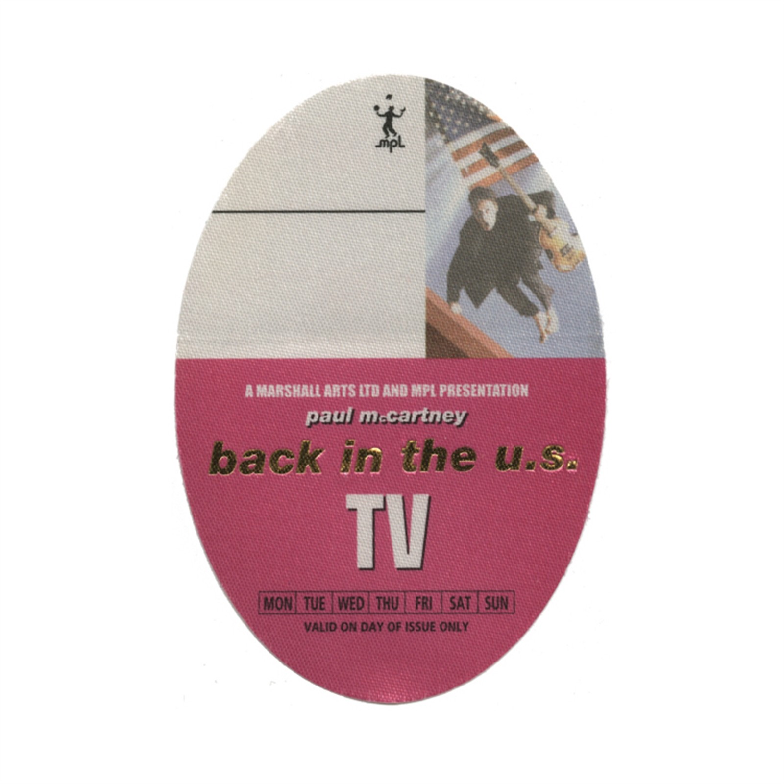 Paul McCartney 2003 Backstage in the U.S. Concert Tour Backstage Pass ...