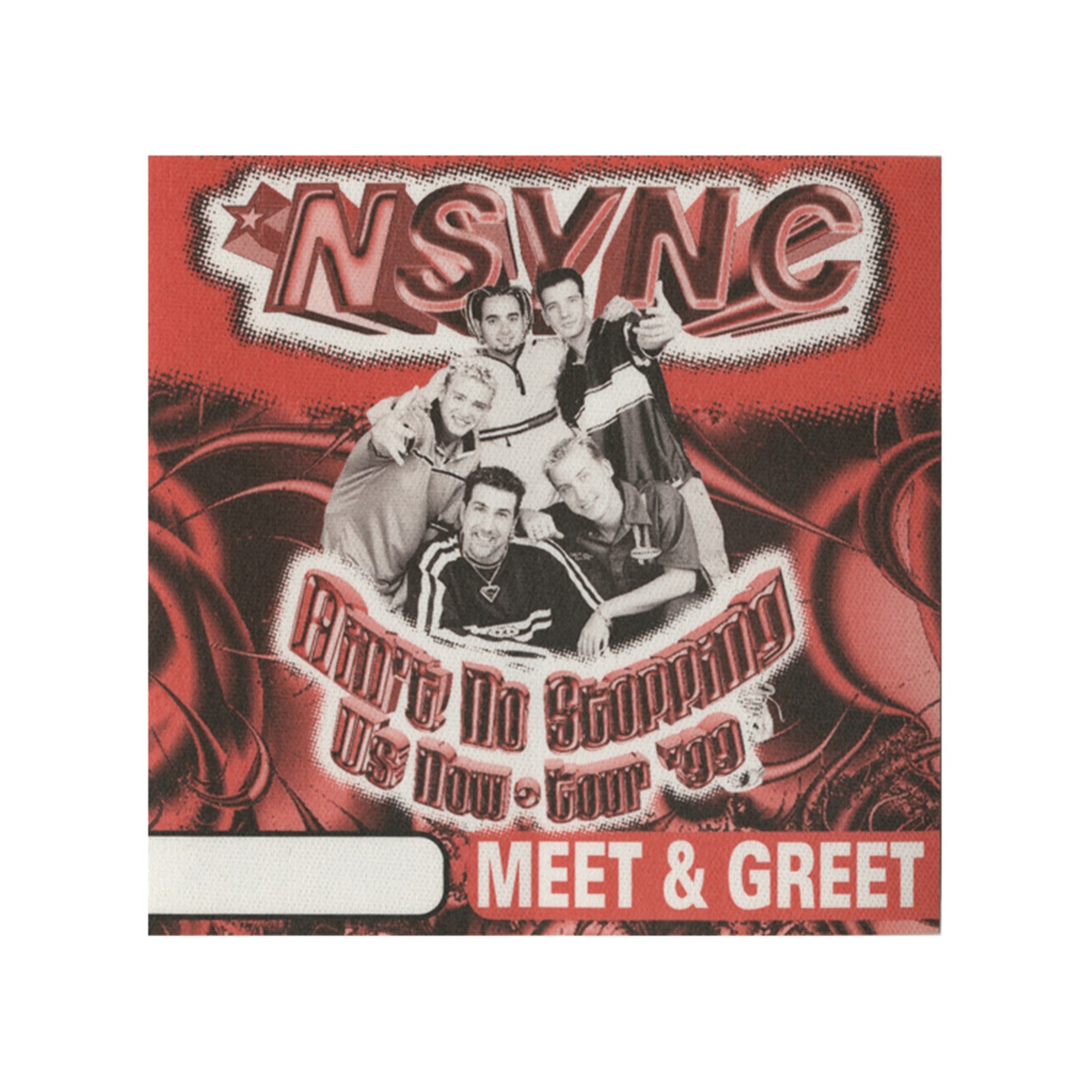 NSYNC 1999 Ain't No Stoppin' Us Now Concert Tour Meet & Greet Backstage ...