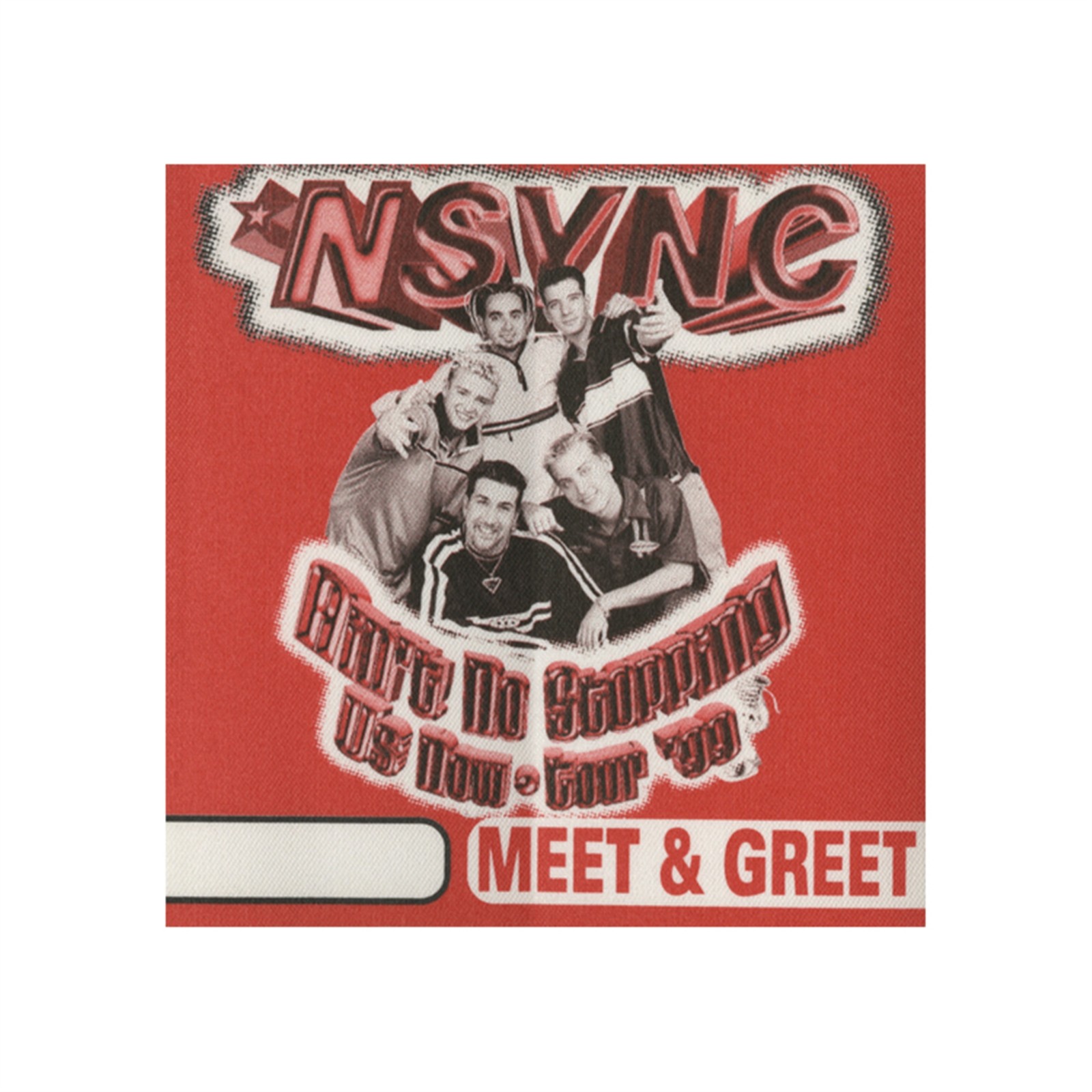 NSYNC 1999 Ain't No Stoppin' Us Now Concert Tour Backstage Pass ...