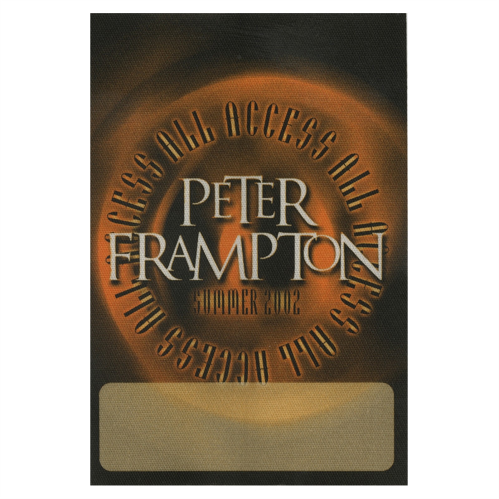 Peter Frampton 2002 35th Anniversary Concert Tour All Access Backstage Pass | Autographia