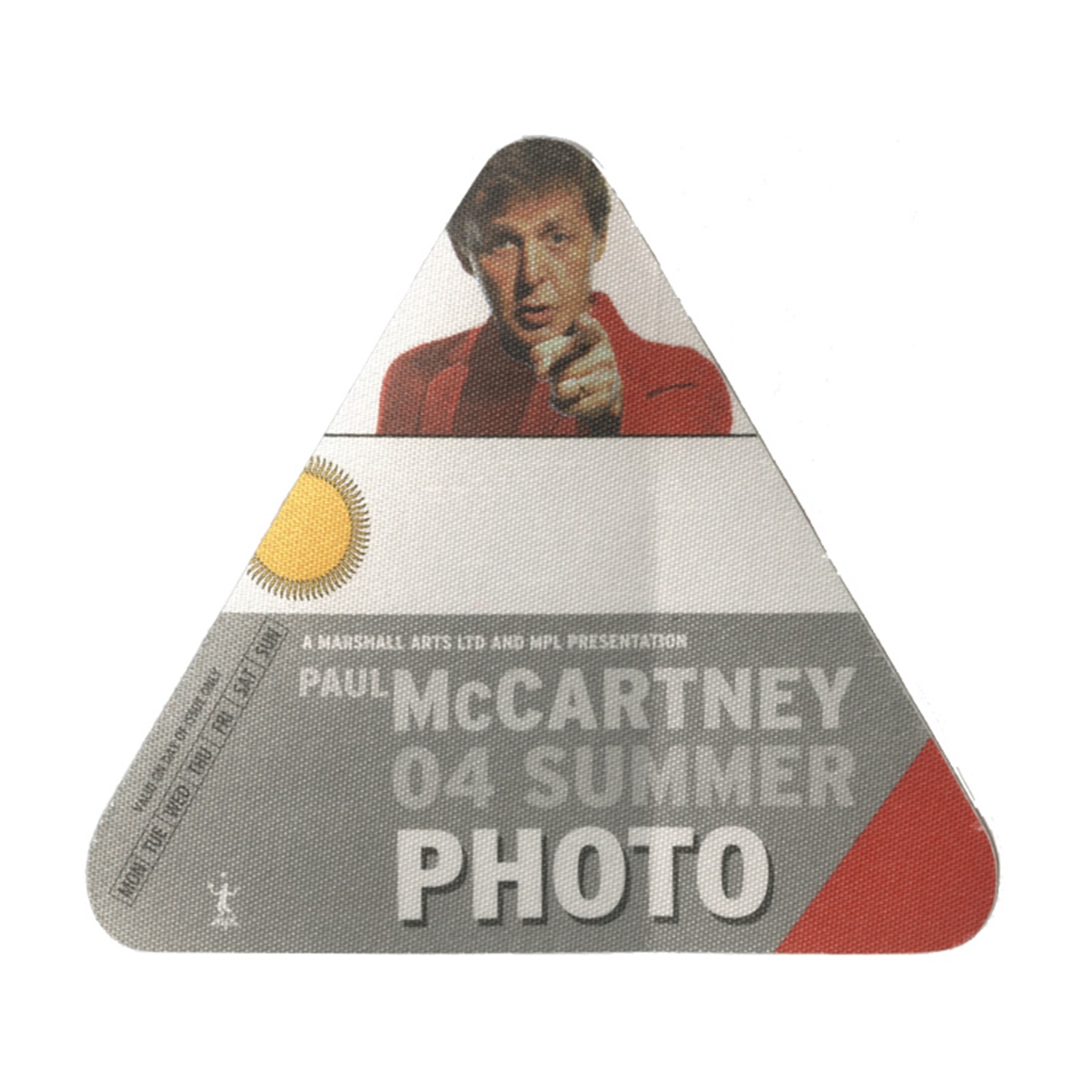 Paul McCartney 2004 Summer Concert Tour Backstage Pass | Autographia