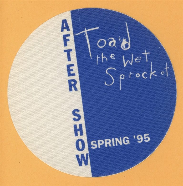 Toad The Wet Sprocket 1995 Dulcinea Concert Tour AFTER SHOW Backstage ...