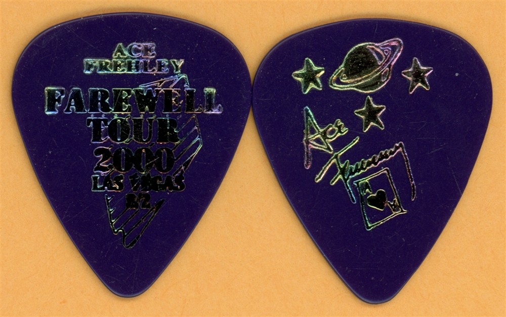 KISS 2000 Farewell Tour Ace Frehley Vintage Guitar Pick - Las Vegas, NV ...