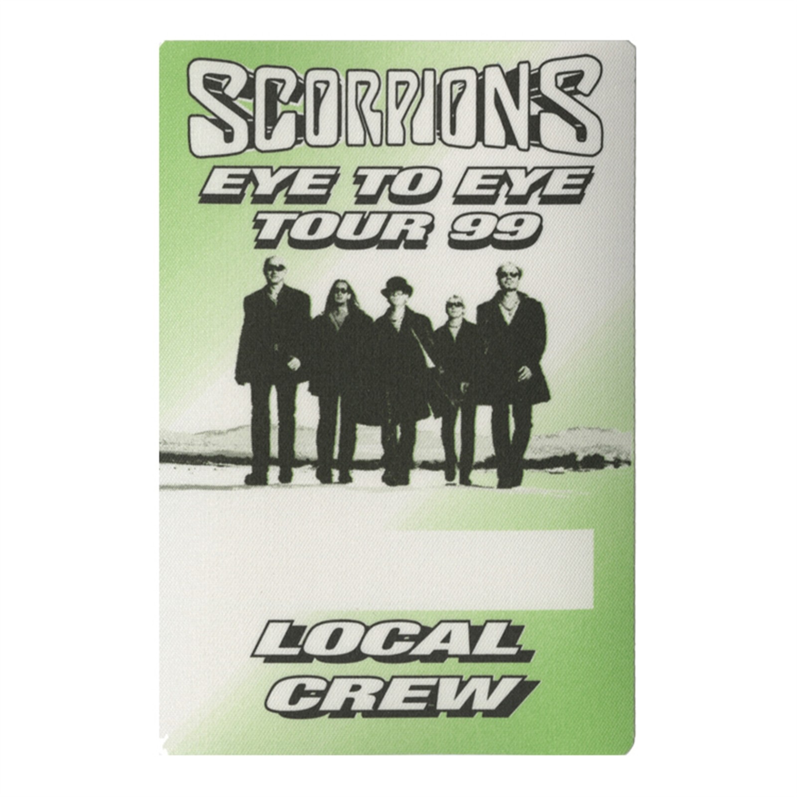 Scorpions 1999 Eye to Eye Concert Tour Local Crew Backstage Pass | Autographia