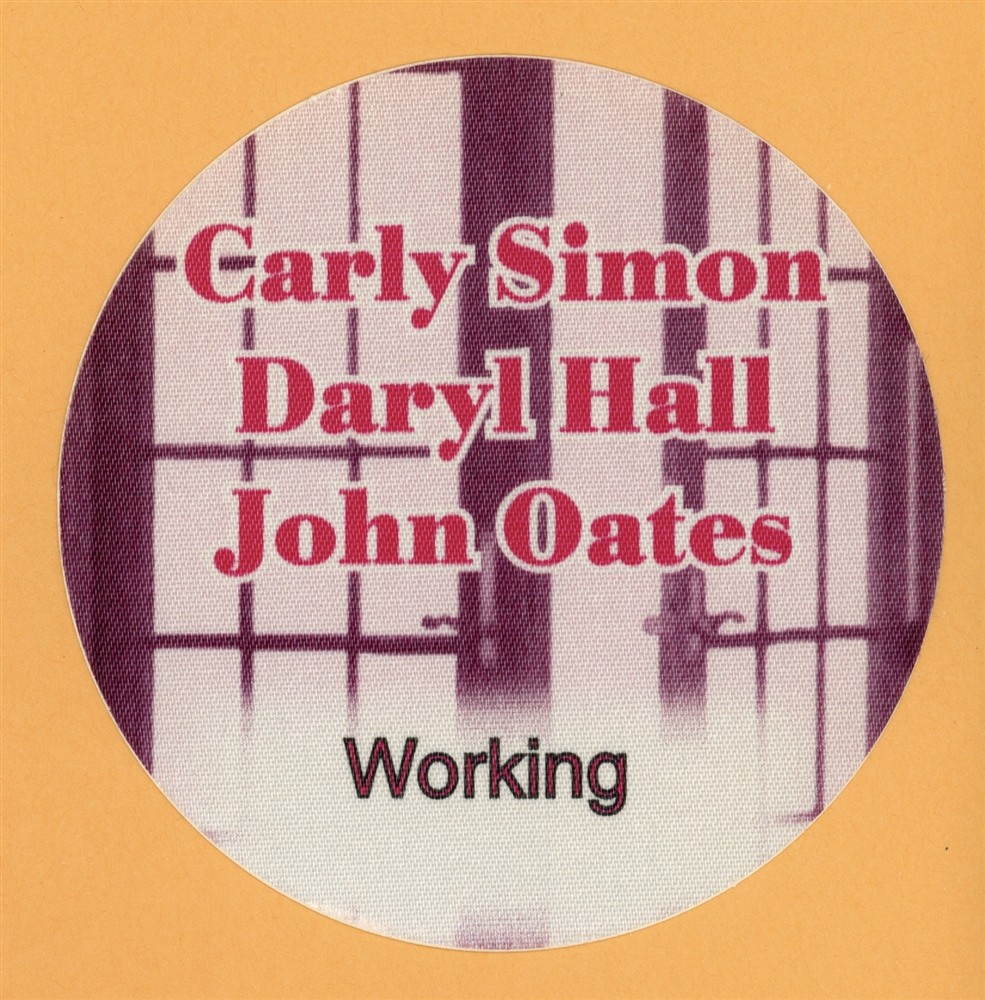 Hall & Oates 1995 Carly Simon Concert Tour WORKING Backstage Pass ...