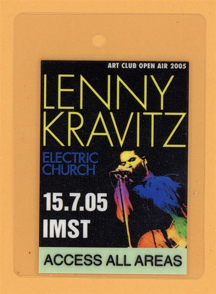 Lenny Kravitz 2005 Tour AAA Laminated Backstage Pass | Autographia