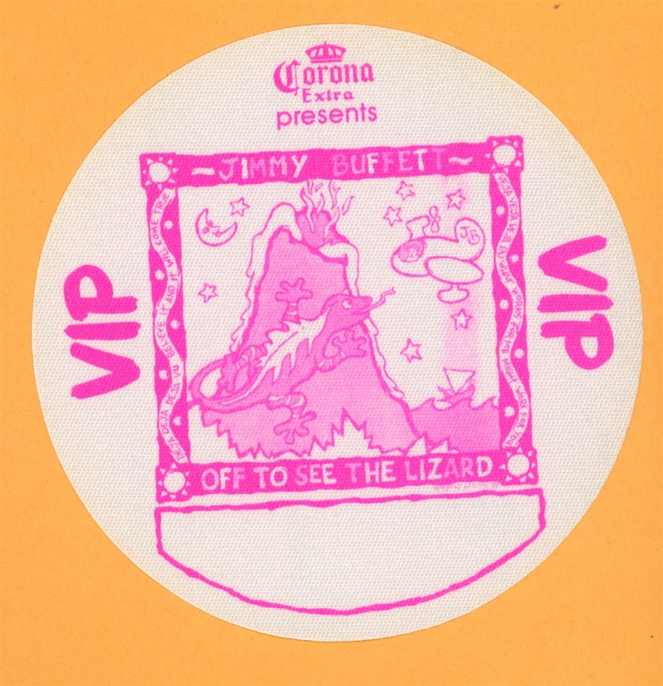 Jimmy Buffett Vintage Cloth Backstage Pass - 1989 Off To See The Lizard ...