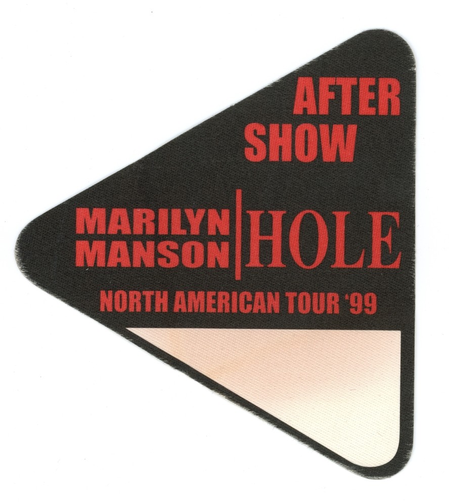 Marilyn Manson 1999 Beautiful Monsters tour Hole Courtney Love ...