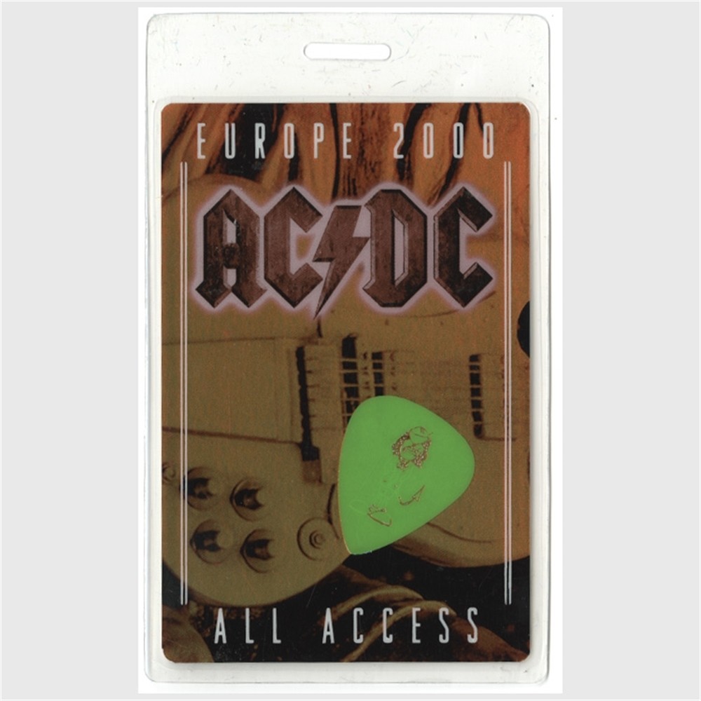 AC/DC 2000 Stiff Upper Lip Concert Tour Laminated Backstage Pass | Autographia