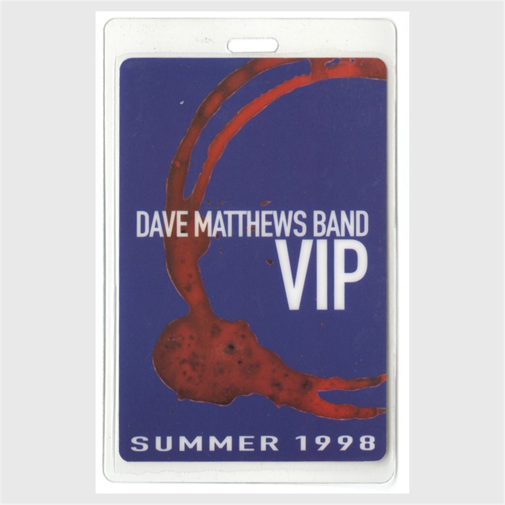 Dave Matthews 1998 Before These Crowded Streets Laminated Backstage ...