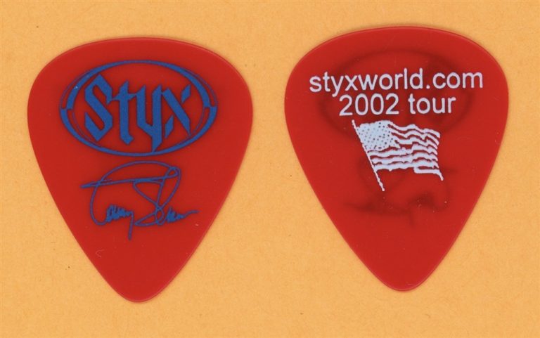 Styx Tommy Shaw Vintage Guitar Pick - 2002 Styxworld Tour | Autographia