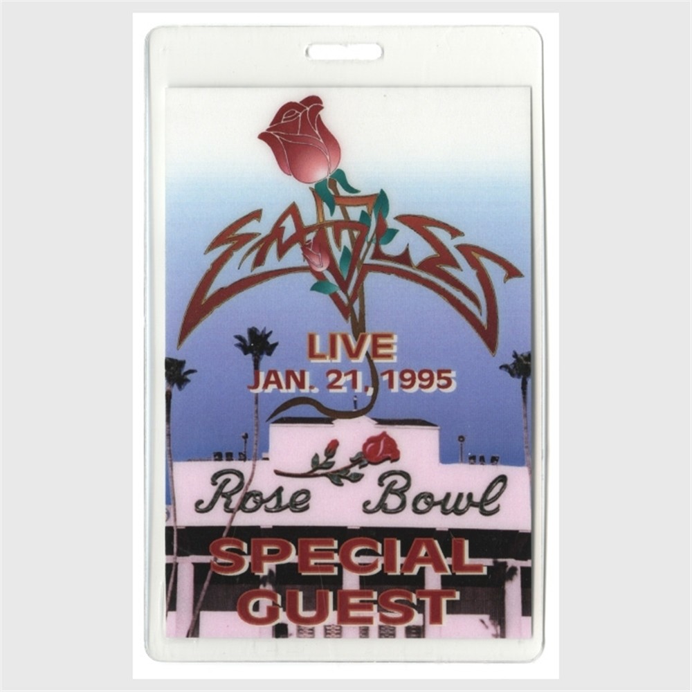 Eagles 1995 Laminated Backstage Pass Hell Freezes Over Tour Rose Bowl ...