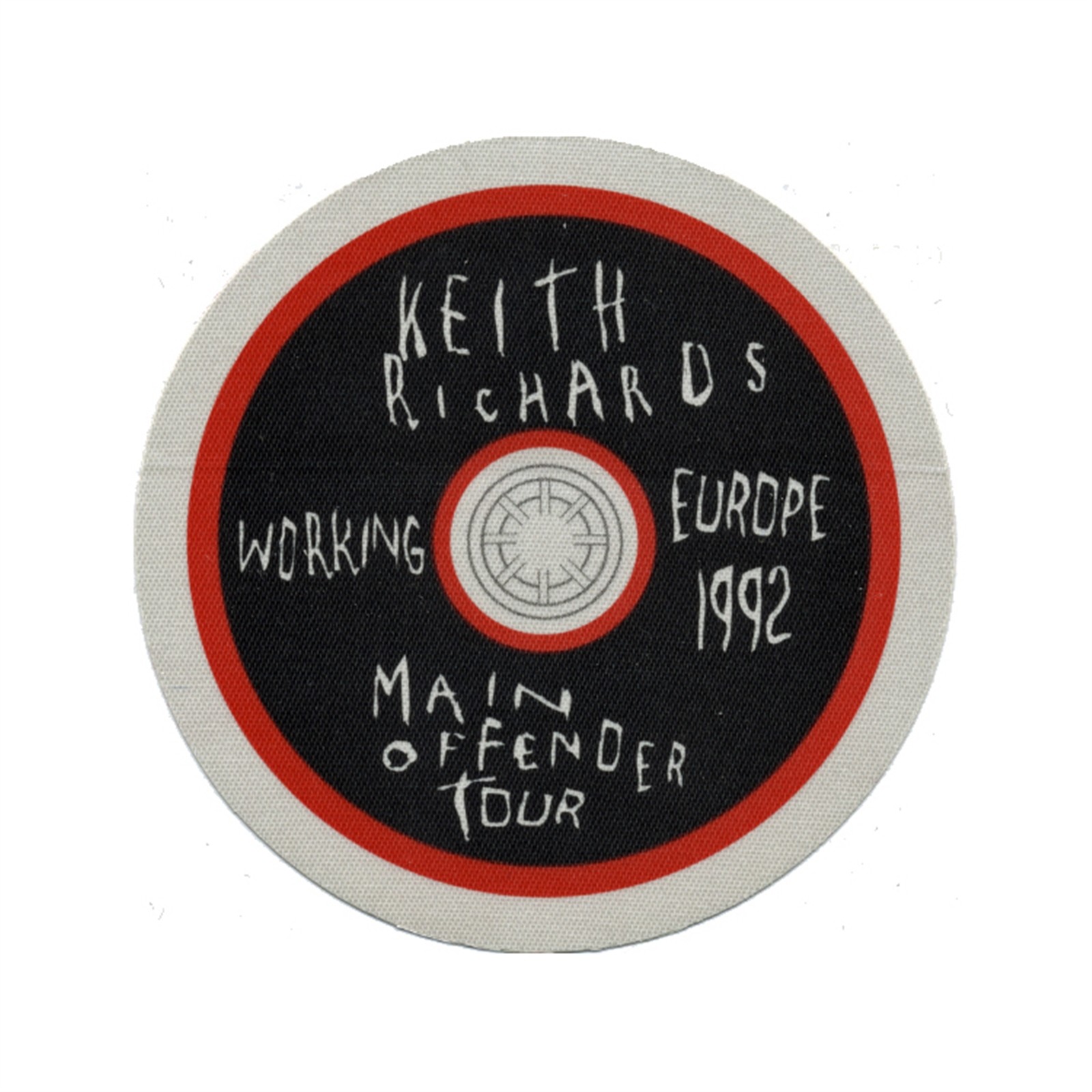 Keith Richards 1992 Main Offender Concert Tour Working Backstage Pass ...