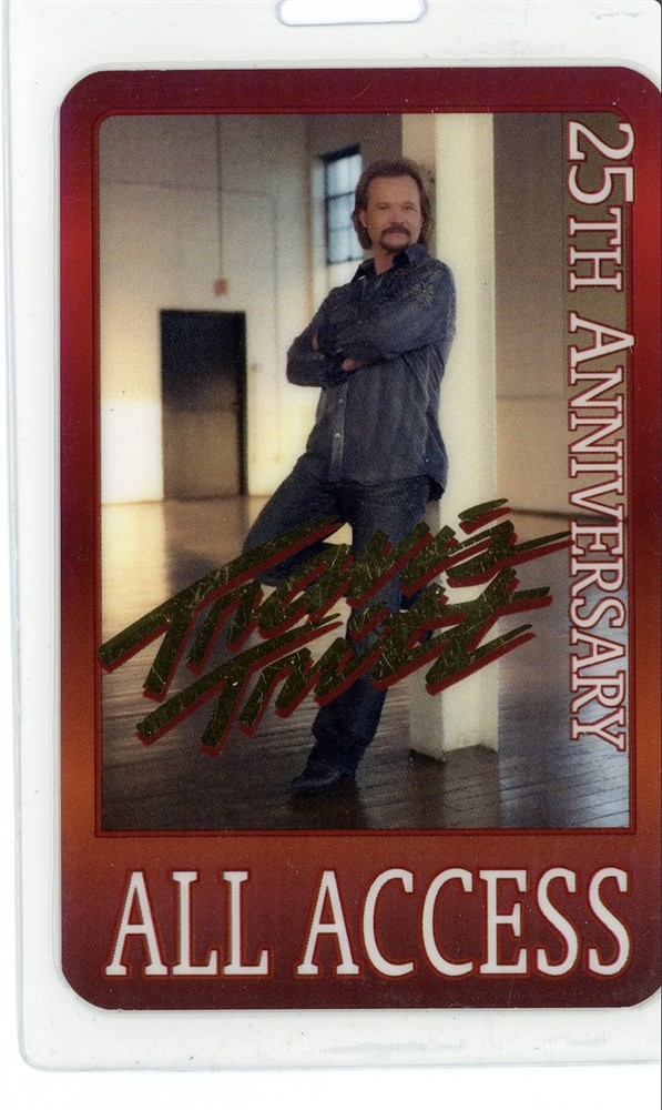 Travis Tritt 25th Anniversary ALL ACCESS Backstage Laminated Pass ...