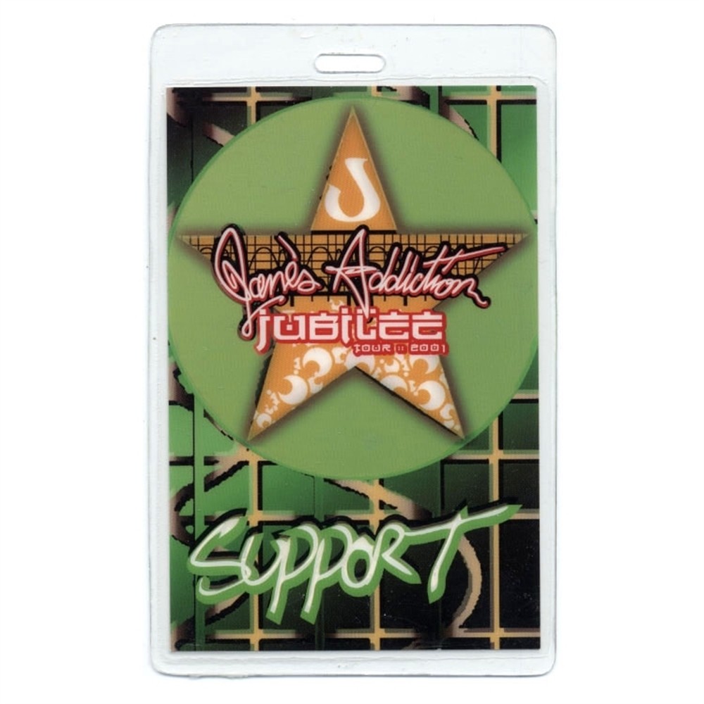 Jane's Addiction 2001 Concert Laminated Backstage Pass Jubilee Tour ...