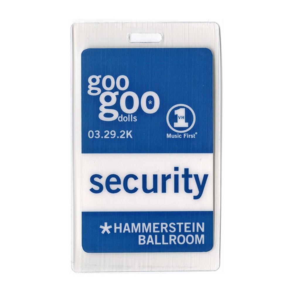 Goo Goo Dolls 2000 Gutterflower Tour Security Laminated Backstage Pass | Autographia