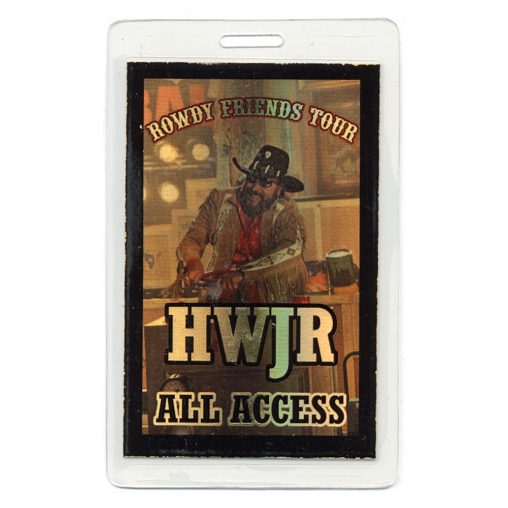 Hank Williams Jr. 2010 Rowdy Friends Tour All Access Laminated ...