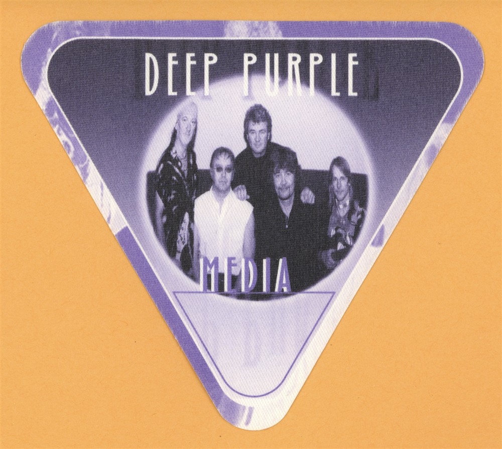 Deep Purple 2002 Bananas Concert Tour MEDIA Backstage Pass | Autographia