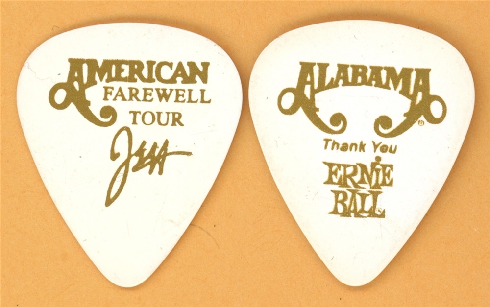 Alabama Jeff Cook Vintage Guitar Pick - 2003 Farewell Tour | Autographia
