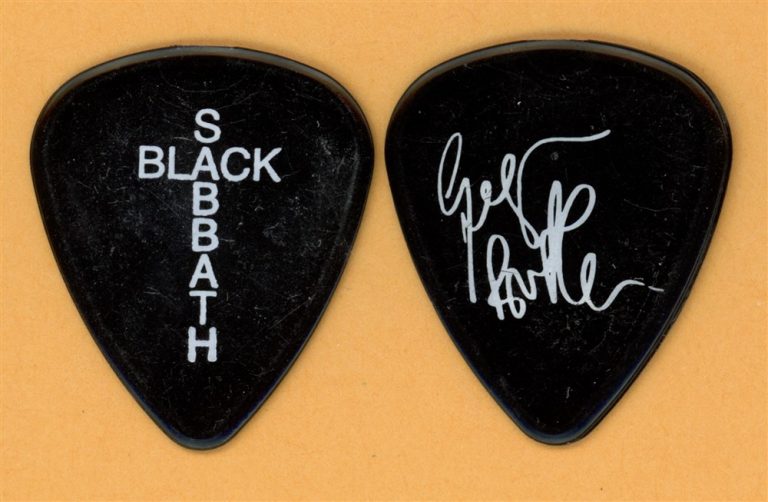Black Sabbath Geezer Butler Vintage Guitar Pick - 2001 Ozzfest Tour ...
