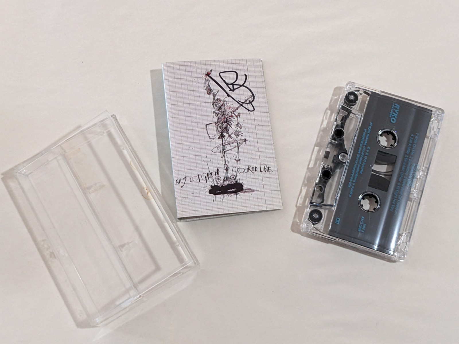 Nils Lofgren SIGNED Crooked Line Cassette Tape COA Autograph EStreet ...