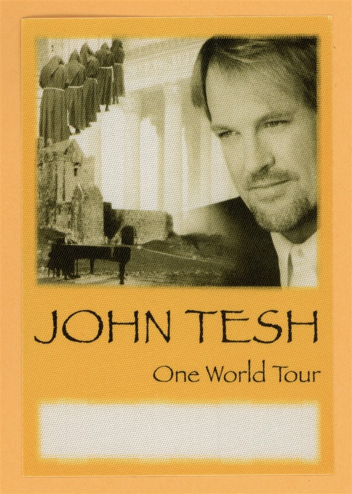 John Tesh 1999 One World Concert Tour STAFF Backstage Pass - NBA on NBC ...