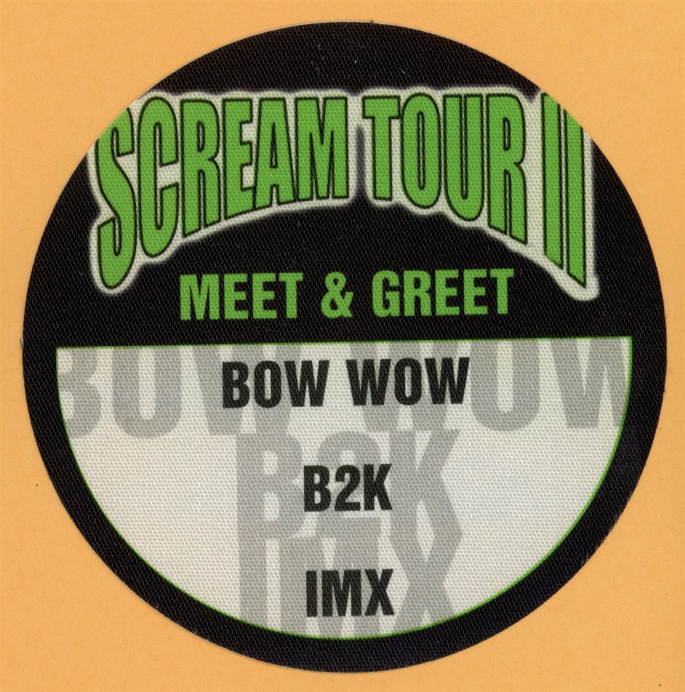 Bow Wow 2003 Scream Tour II Concert Tour MEET & GREET Backstage Pass ...