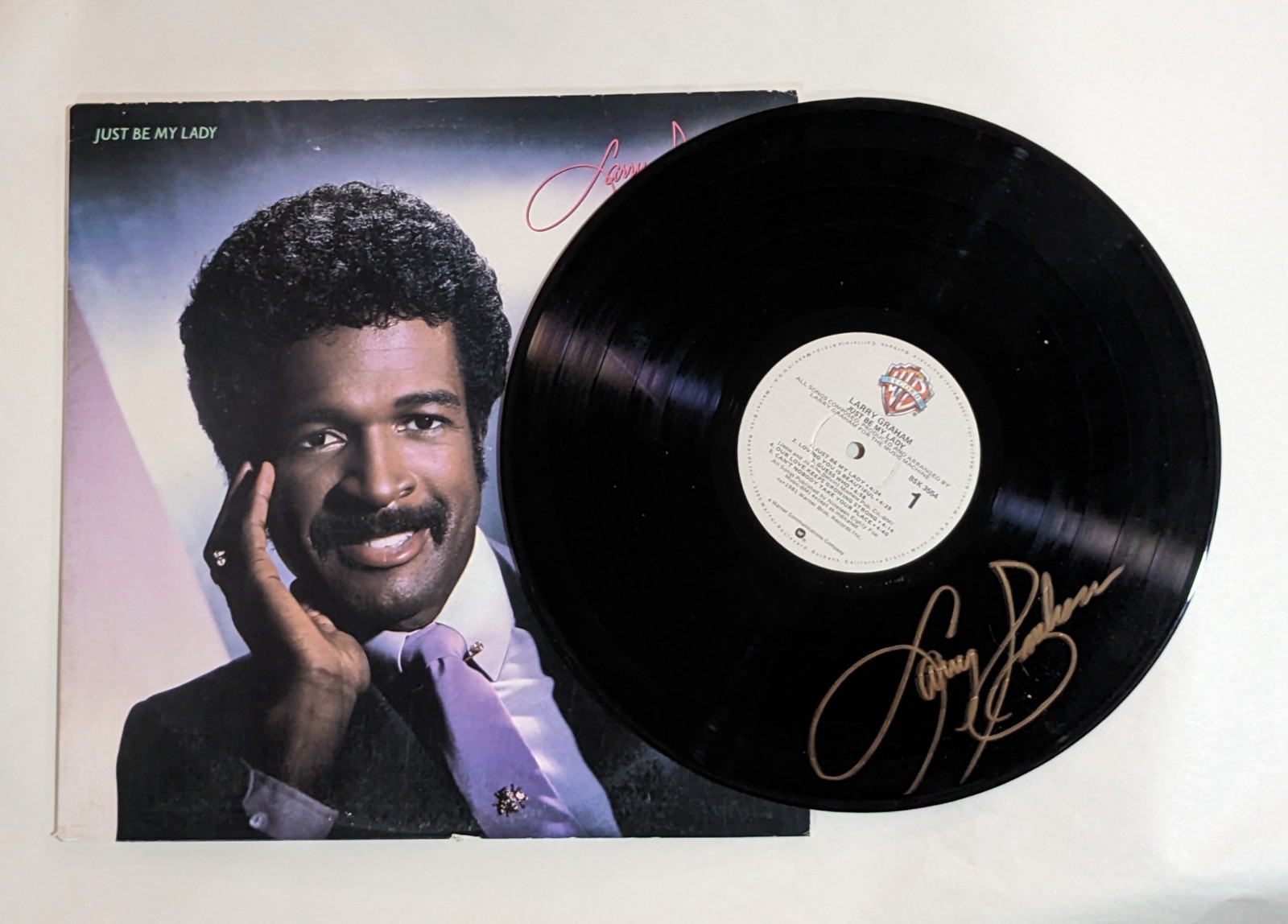 Larry Graham SIGNED Just Be My Lady Record Vinyl COA Autographed Sly ...