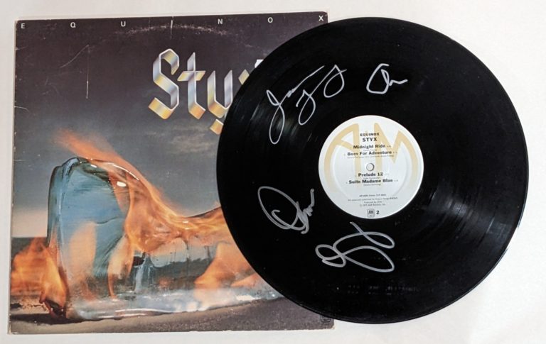 Styx REAL hand SIGNED Equinox Vinyl Record COA Autographed by Dennis ...