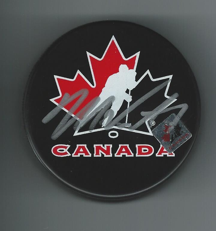 Mark VISENTIN Signed TEAM CANADA World Juniors Puck | Autographia