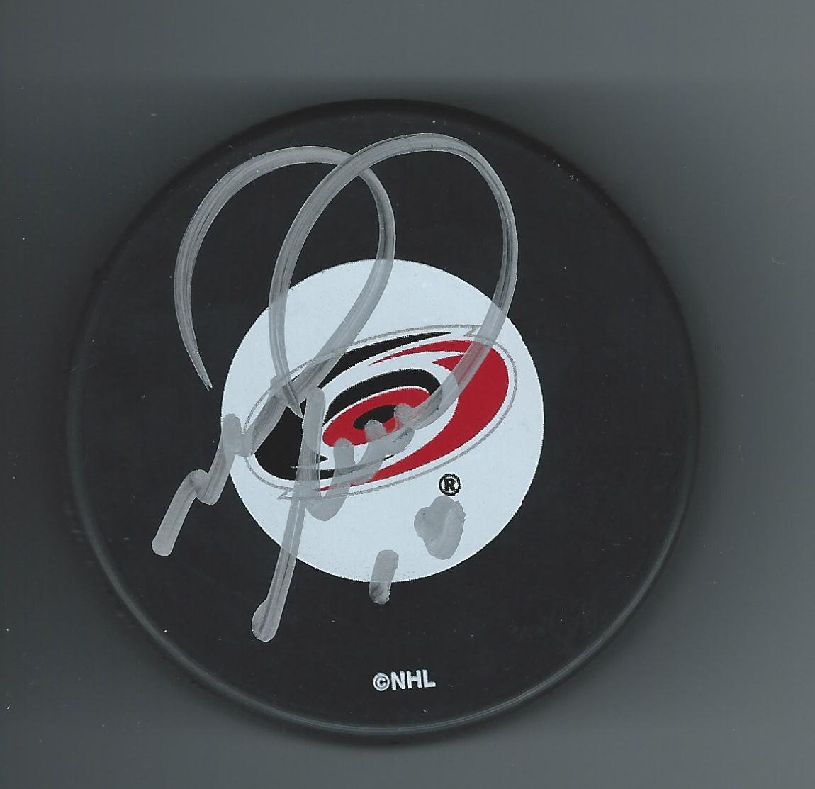 Mark RECCHI Signed Carolina HURRICANES Puck | Autographia
