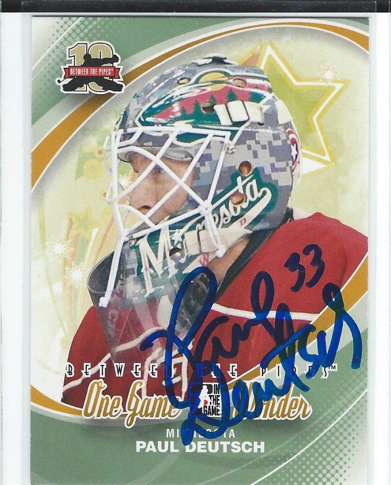 Paul Deutsch Signed 2011/12 Between The Pipes Card #200 | Autographia