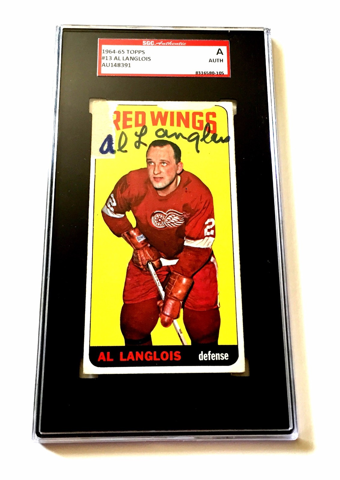 AL LANGLOIS SIGNED 1964/65 TOPPS CARD #13 SGC AUTHENTICATED | Autographia